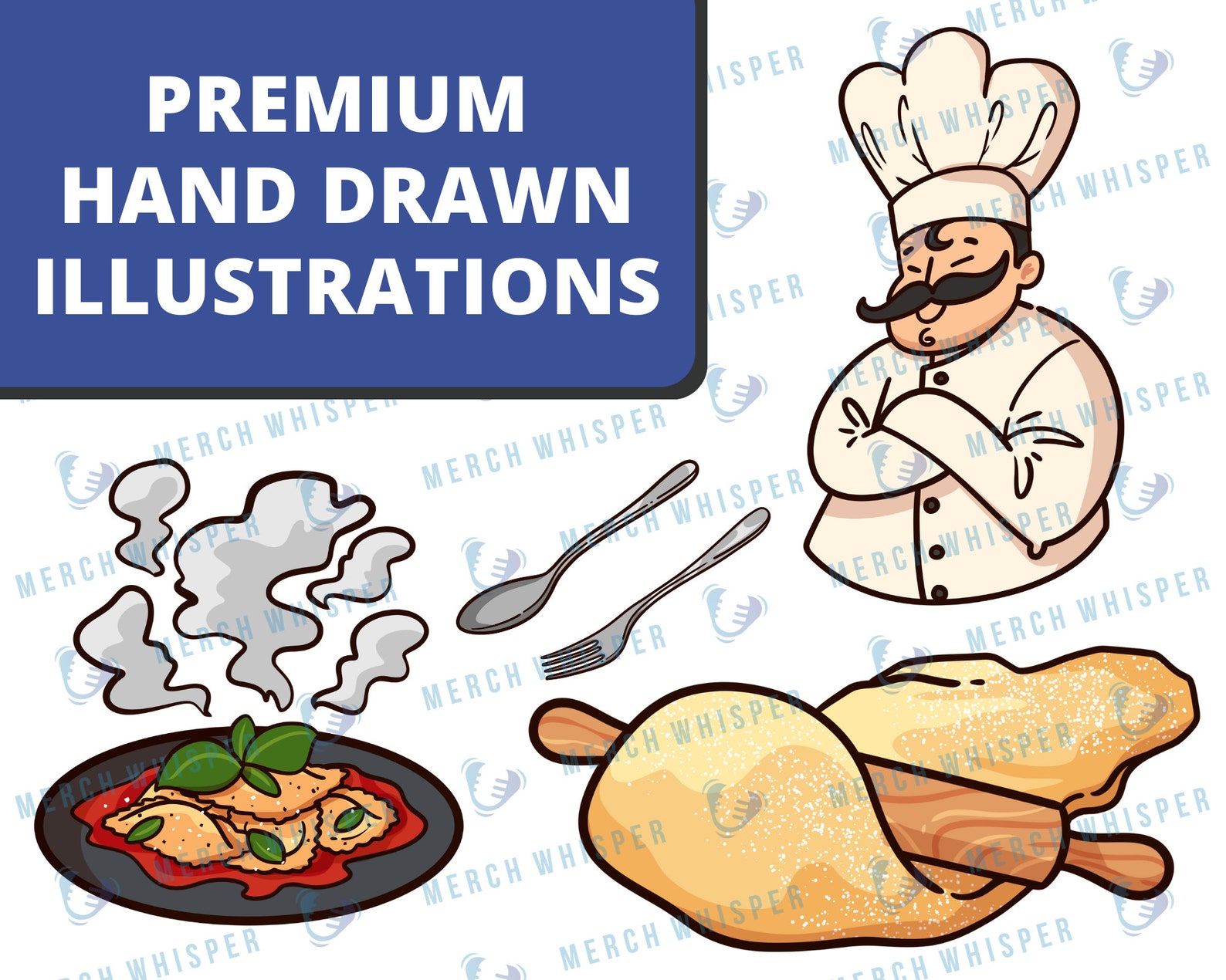 Ravioli SVG Bundle for Shirts // Cooking PNG Sublimation Files ...