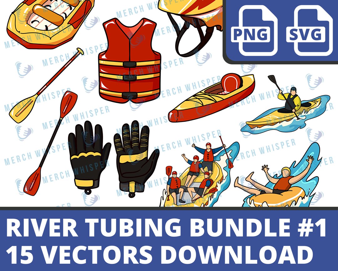 River Tubing SVG Bundle for Shirts // Rafting PNG Sublimation - Etsy