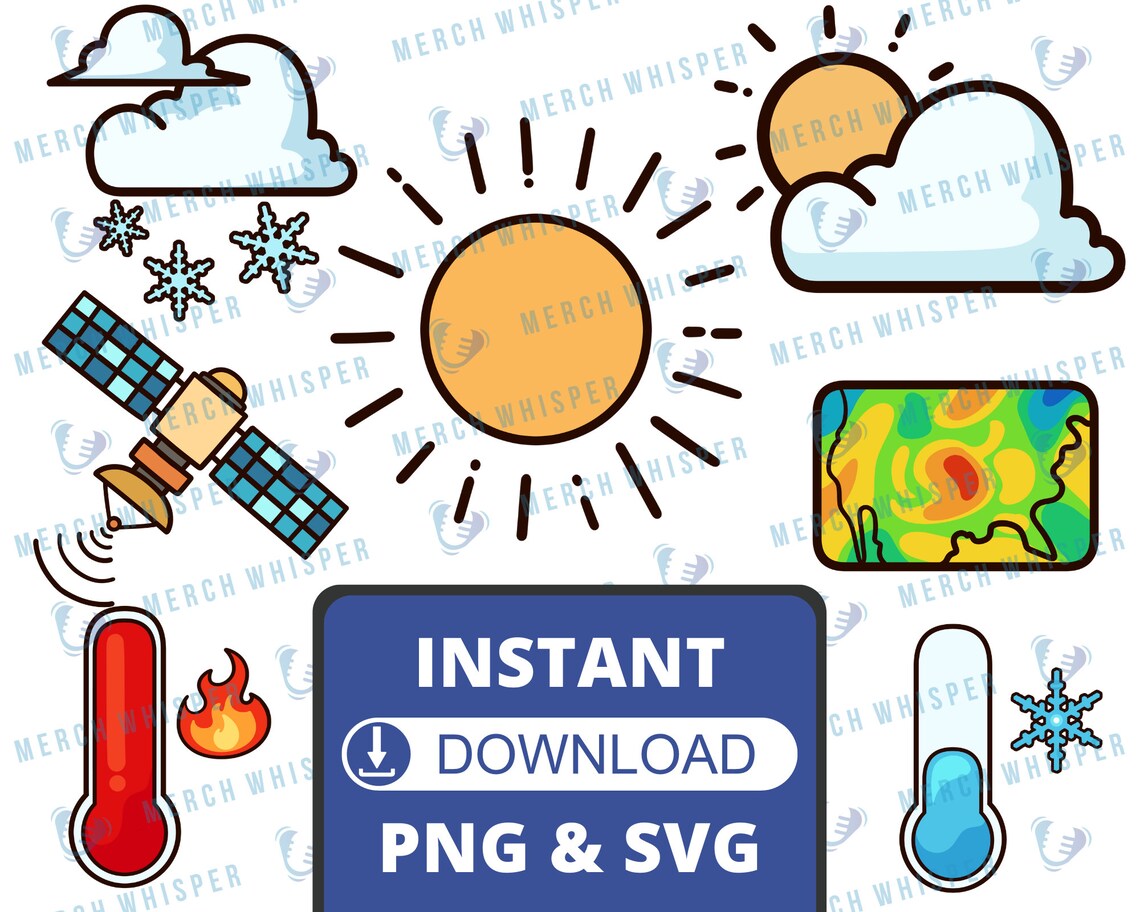 Meteorology SVG Bundle for Shirts // Meteorologist PNG Sublimation ...
