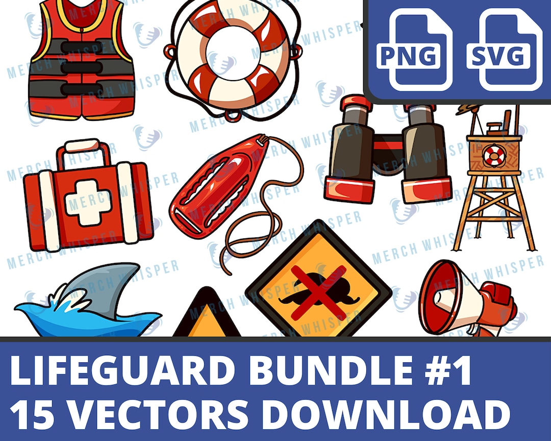 Lifeguard SVG Bundle for Shirts // Baywatch PNG Sublimation Files ...