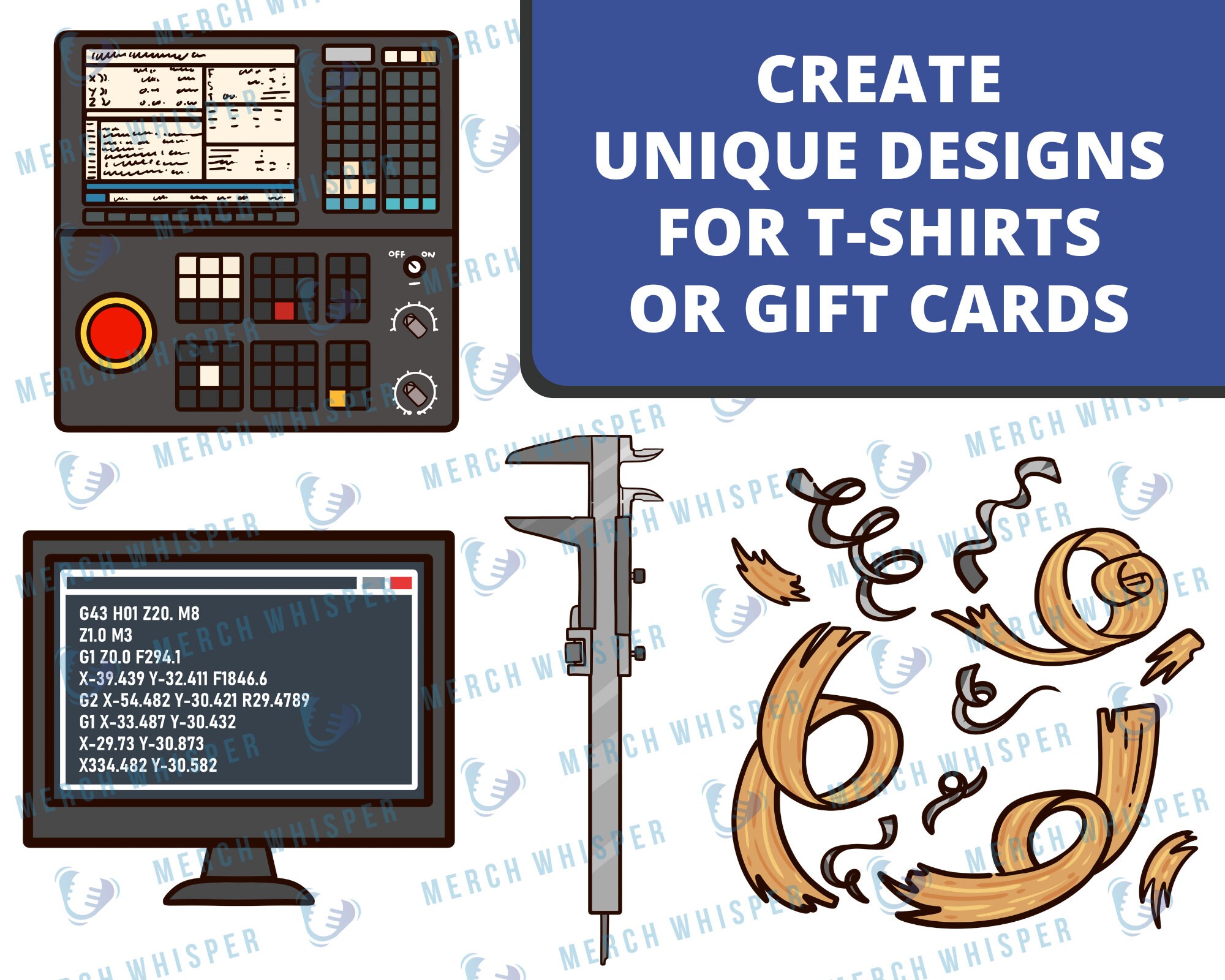 CNC Machinist SVG Bundle for Shirts // Machine Shops PNG Sublimation ...