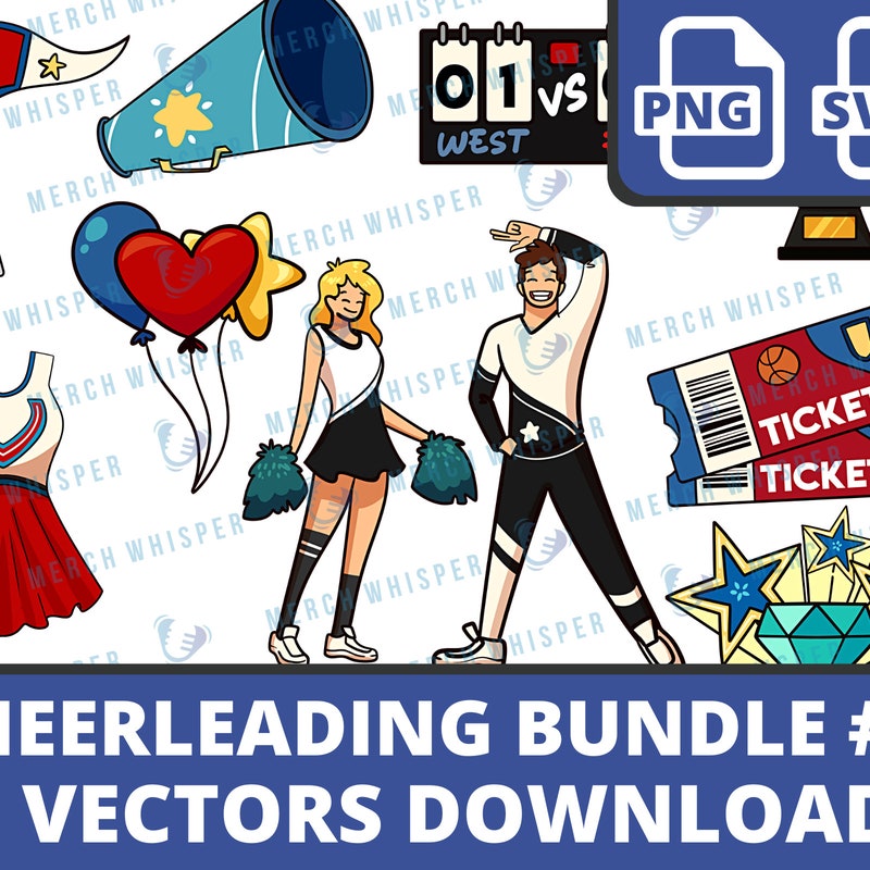 Cheer Clipart - Etsy