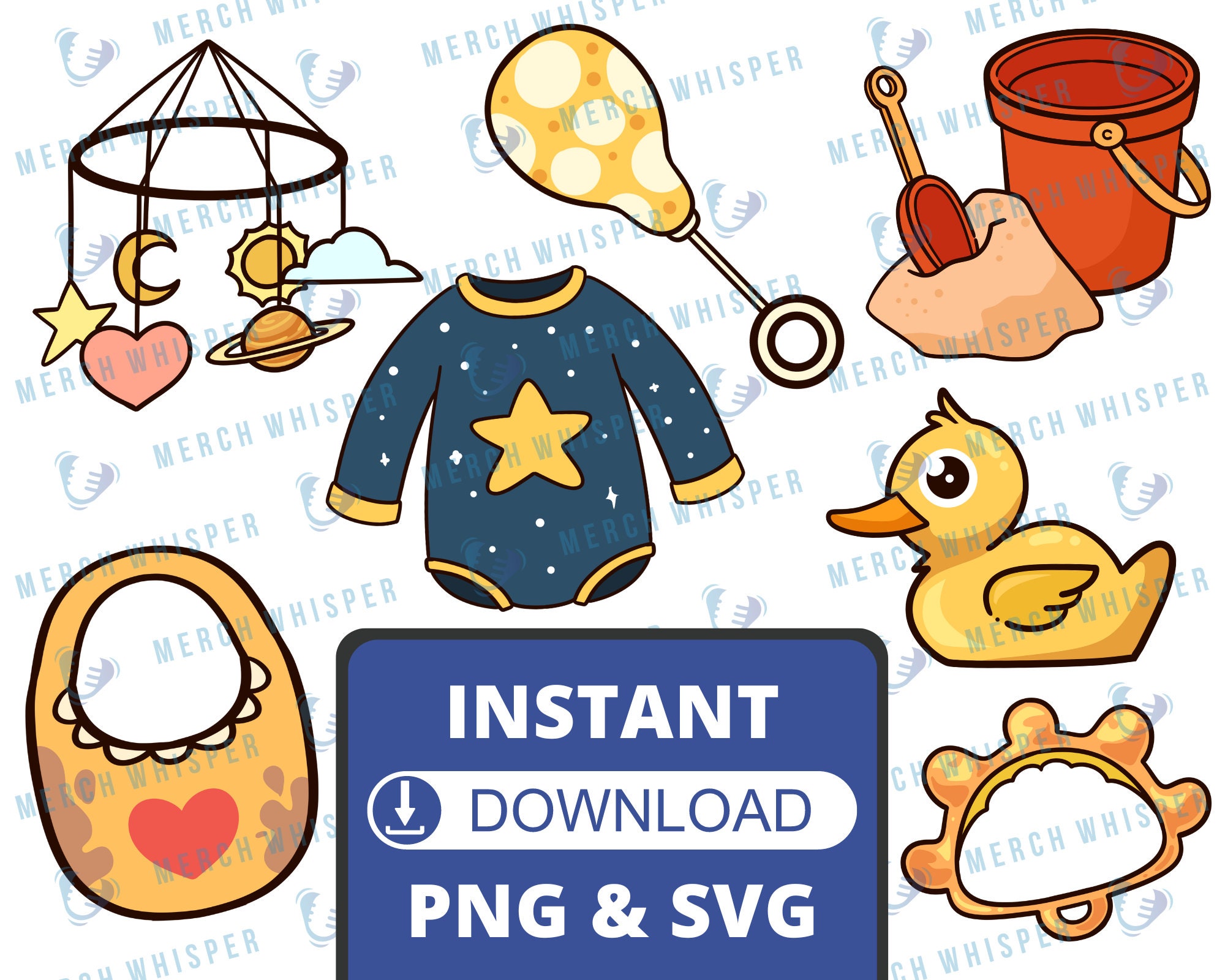 Baby SVG Bundle for Shirts // Toddler PNG Sublimation Files // Toys ...