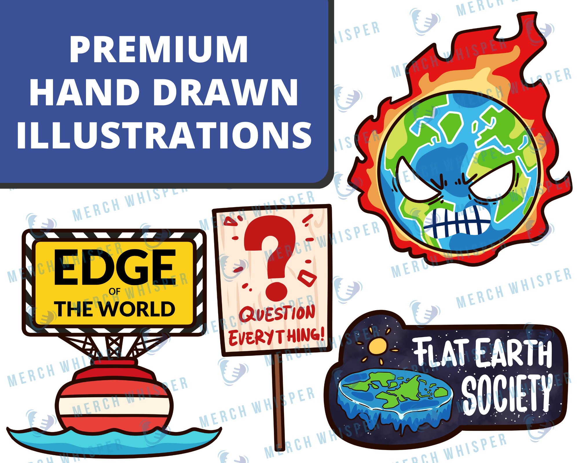 Conspiracy Theories SVG Bundle for Shirts // Flat Earth PNG Sublimation ...