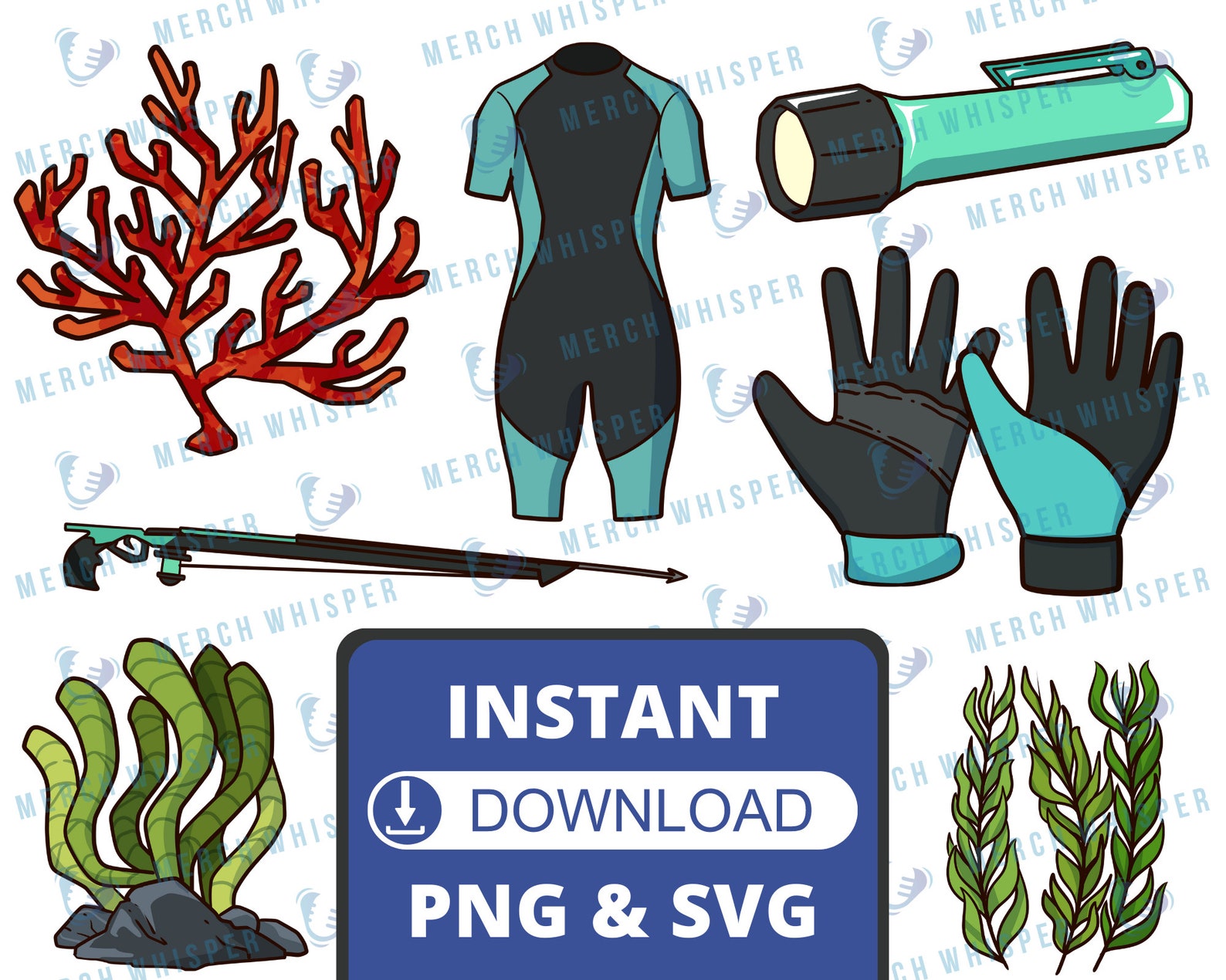Scuba SVG Bundle for Shirts // Diver PNG Sublimation Files ...