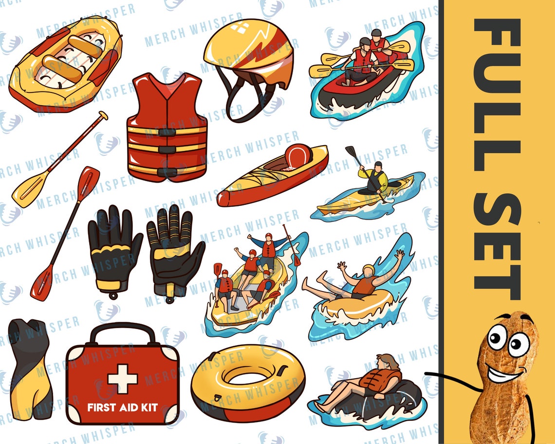 River Tubing SVG Bundle for Shirts // Rafting PNG Sublimation Files ...