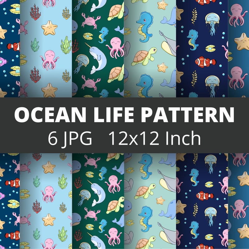 Sea Animal Pattern - Etsy
