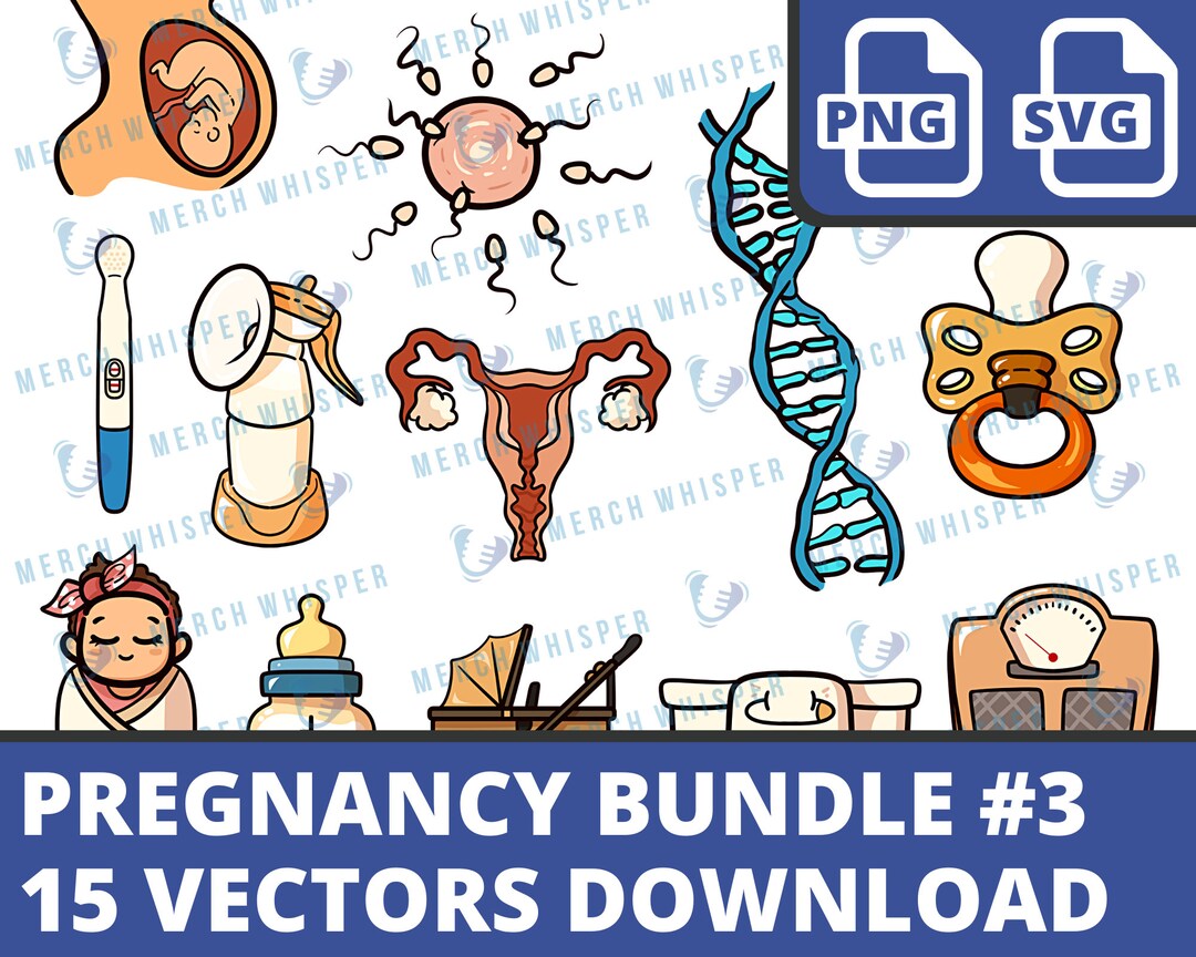 Pregnancy SVG Bundle for Shirts // Baby PNG Sublimation Files ...