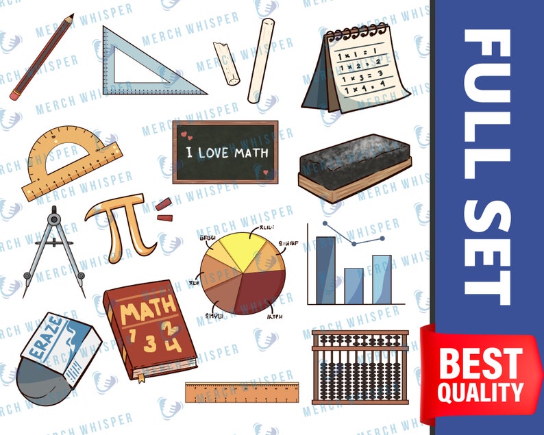 15 Math Teacher SVG School Sublimation Designs Student - Etsy