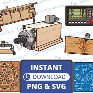 CNC Machinist SVG Bundle for Shirts // Machine Shops PNG Sublimation ...