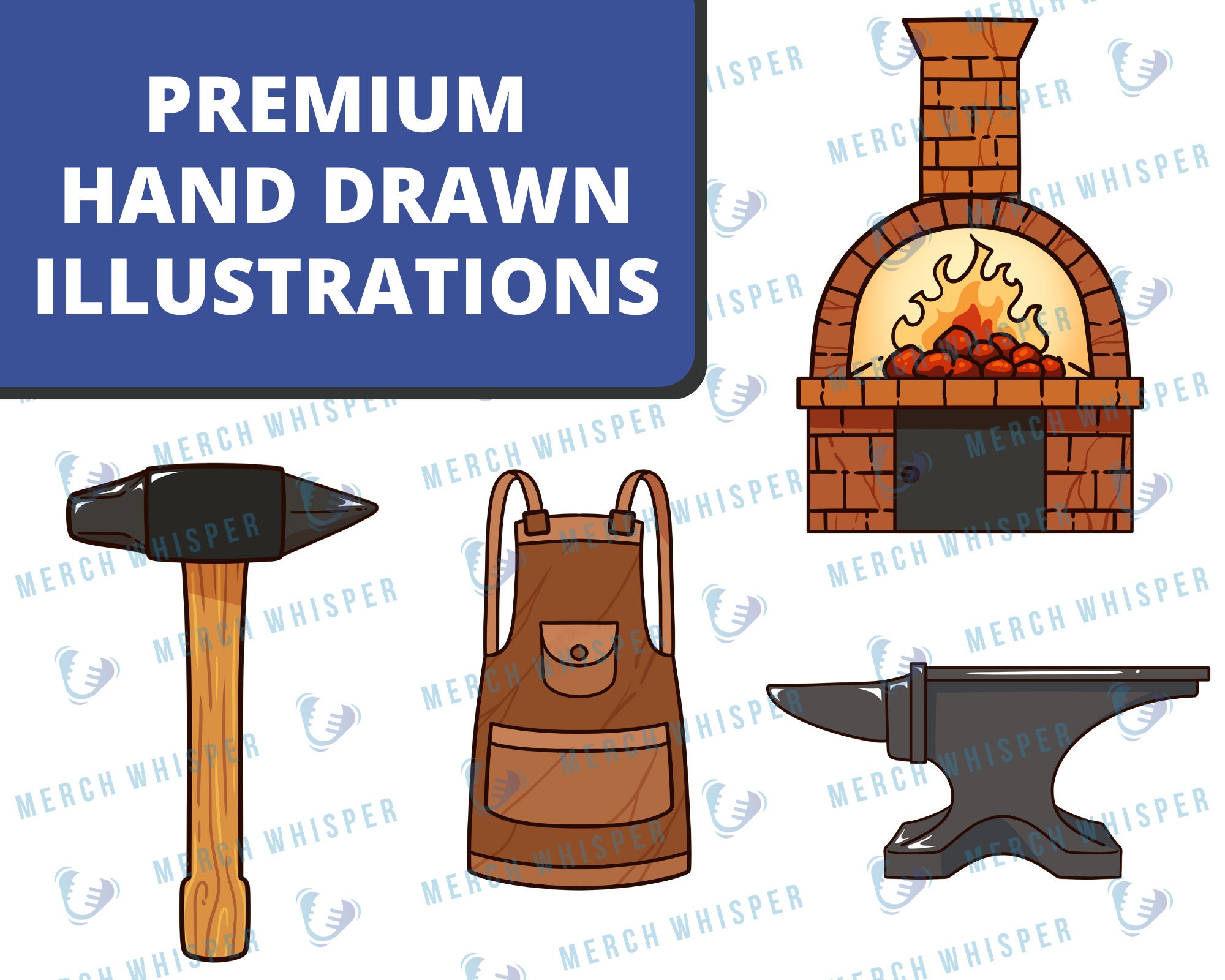 Blacksmith SVG Bundle for Shirts // Forge PNG Sublimation Files ...