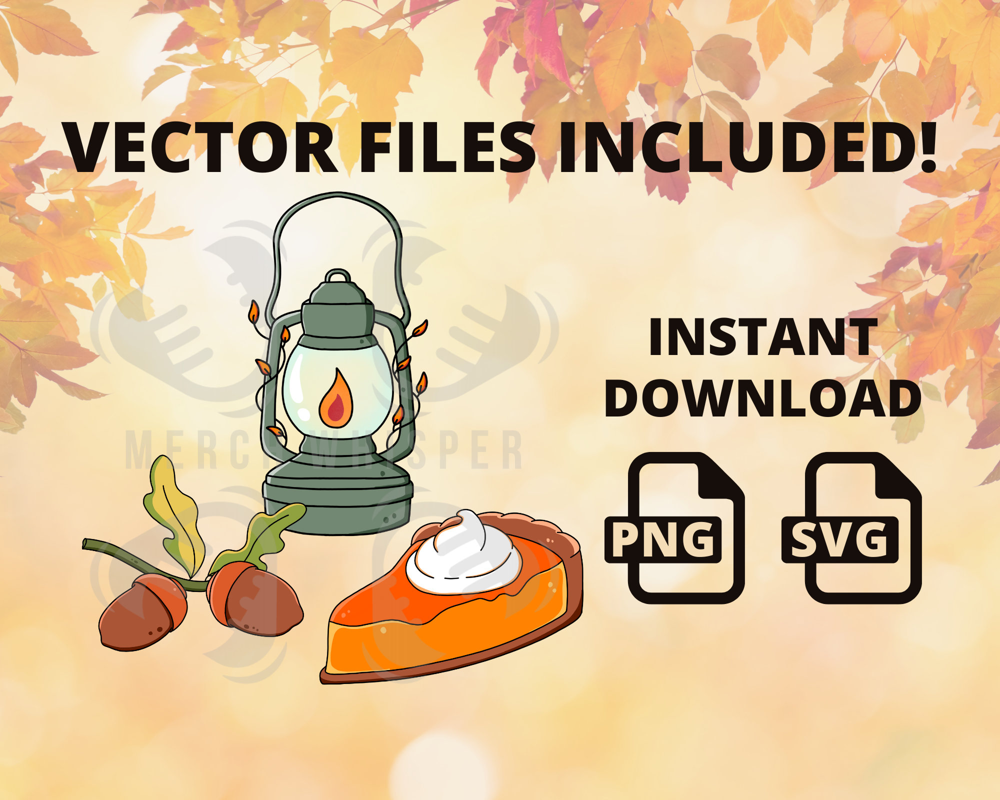 Cozy Autumn Clipart Bundle, 15 Fall SVG Files for Sublimation ...