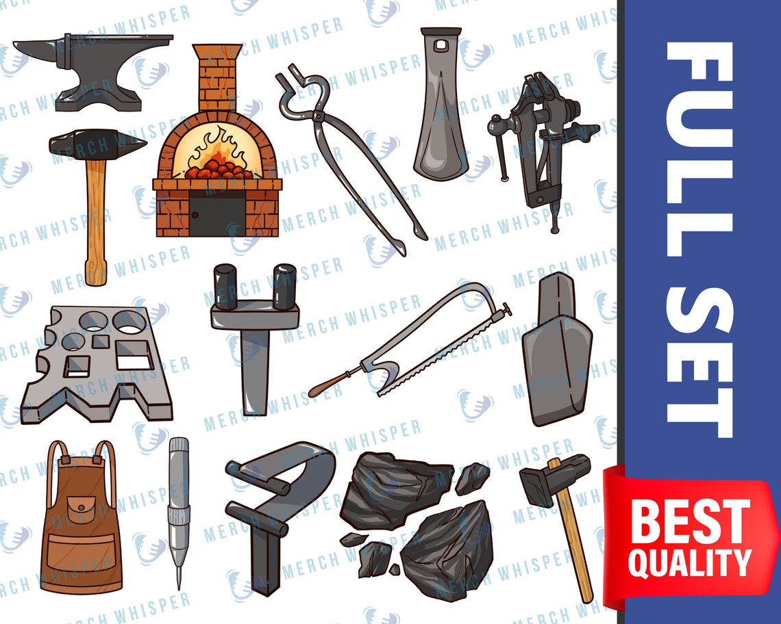 Blacksmith SVG Bundle for Shirts // Forge PNG Sublimation Files ...