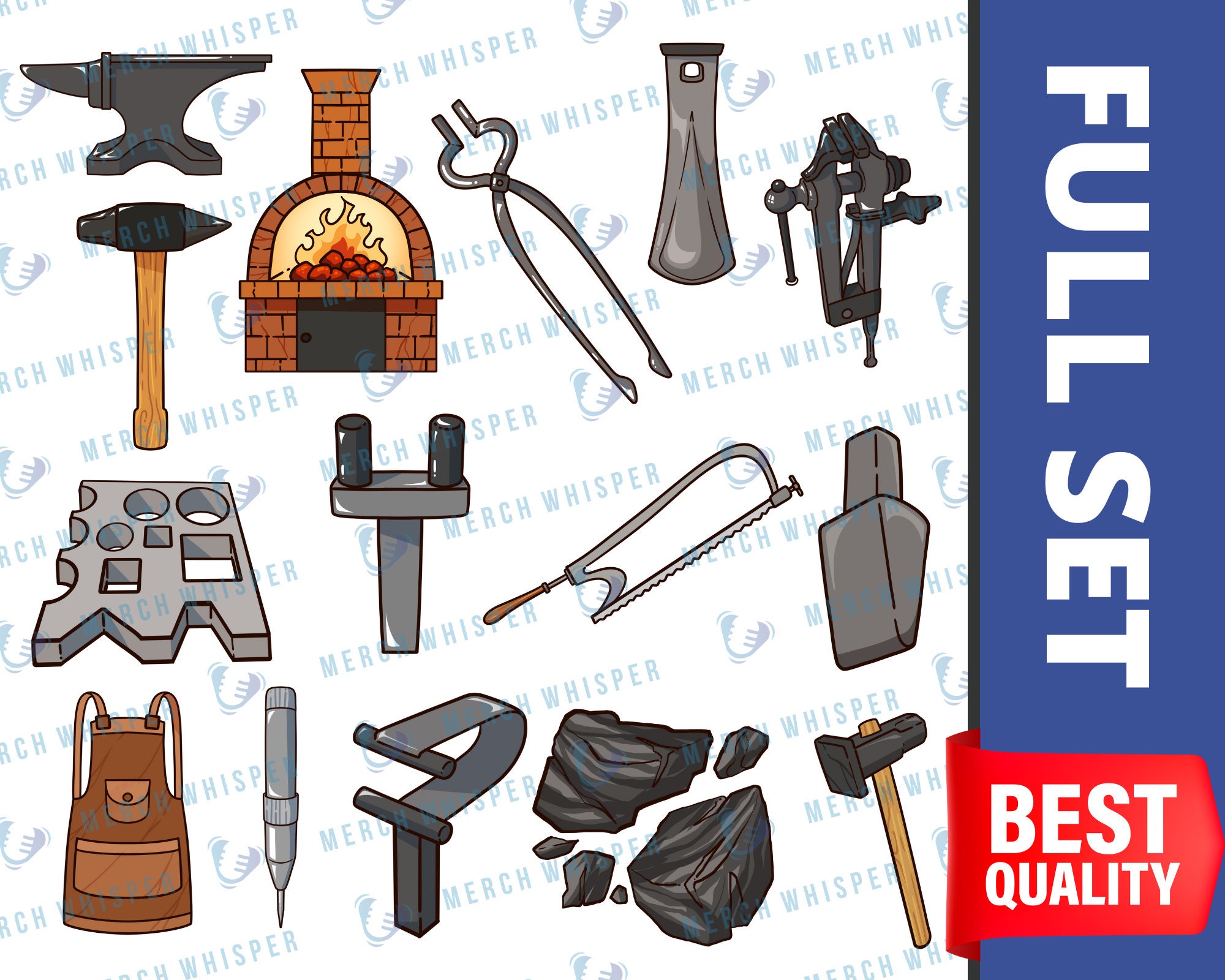 Blacksmith SVG Bundle for Shirts // Forge PNG Sublimation Files ...