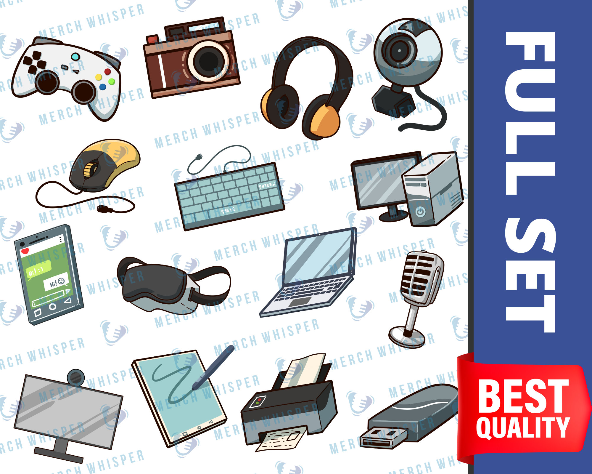 15 Technology PNG Bundle, Gaming SVG Files for Cricut, Tech Support ...