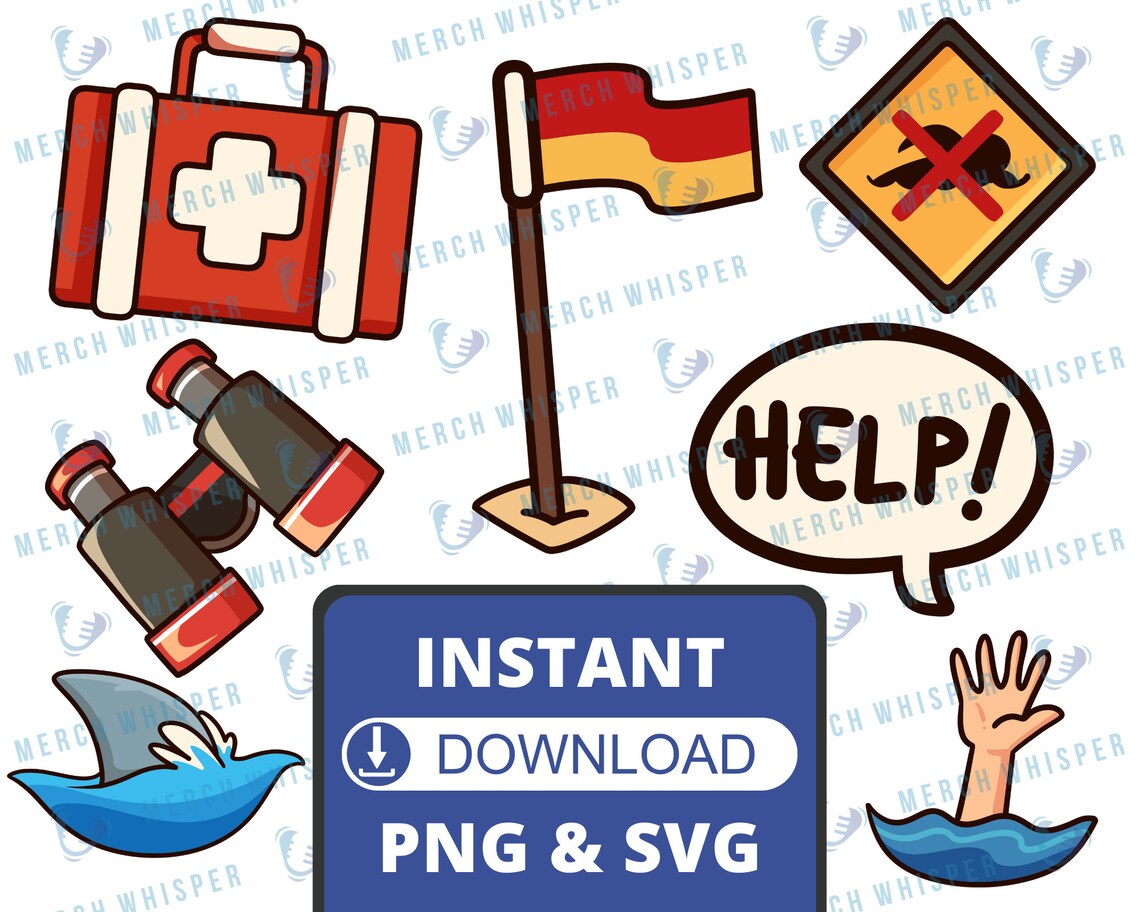 Lifeguard SVG Bundle for Shirts // Baywatch PNG Sublimation Files ...