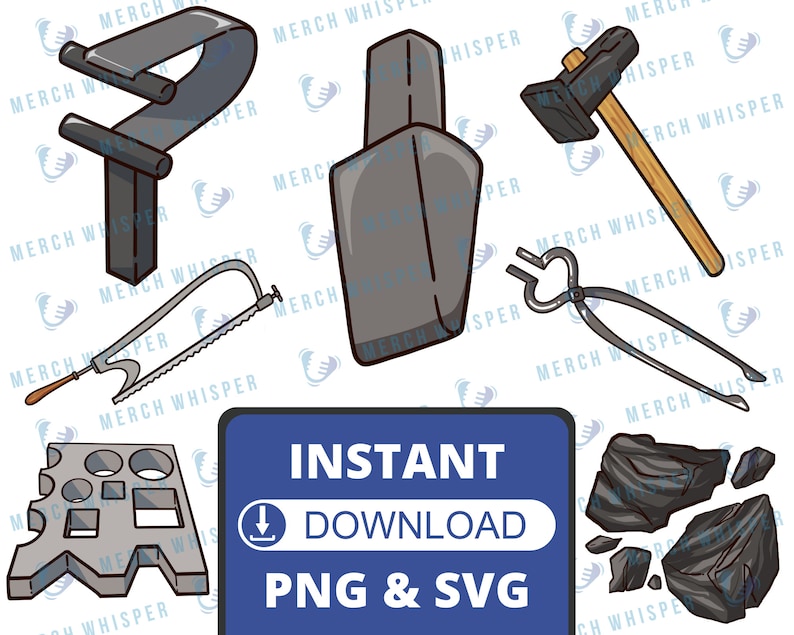 Blacksmith SVG Bundle for Shirts // Forge PNG Sublimation Files ...