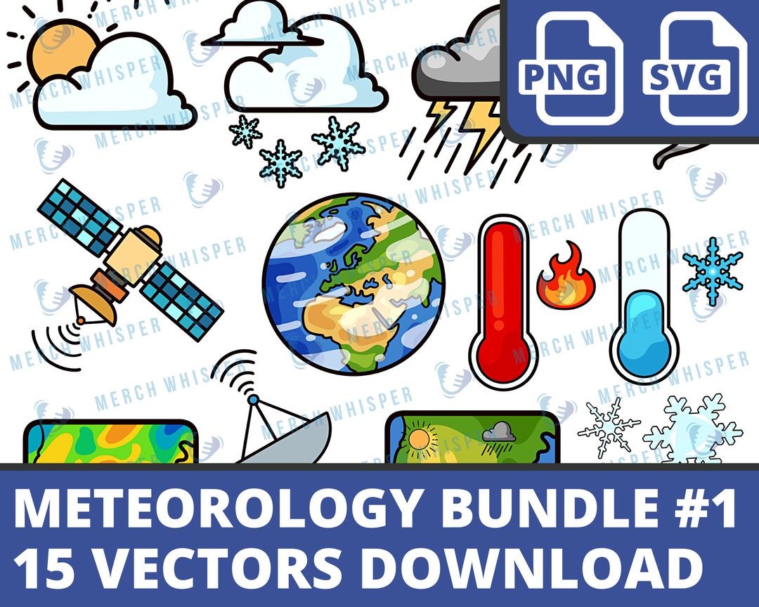 Meteorology SVG Bundle for Shirts // Meteorologist PNG Sublimation ...