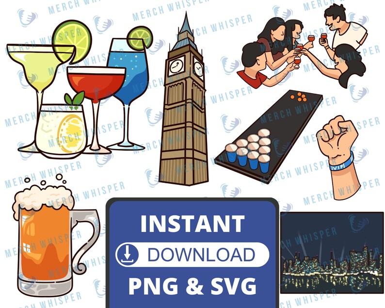 Bar Crawl SVG Bundle for Shirts // Pub PNG Sublimation Files // Beer ...