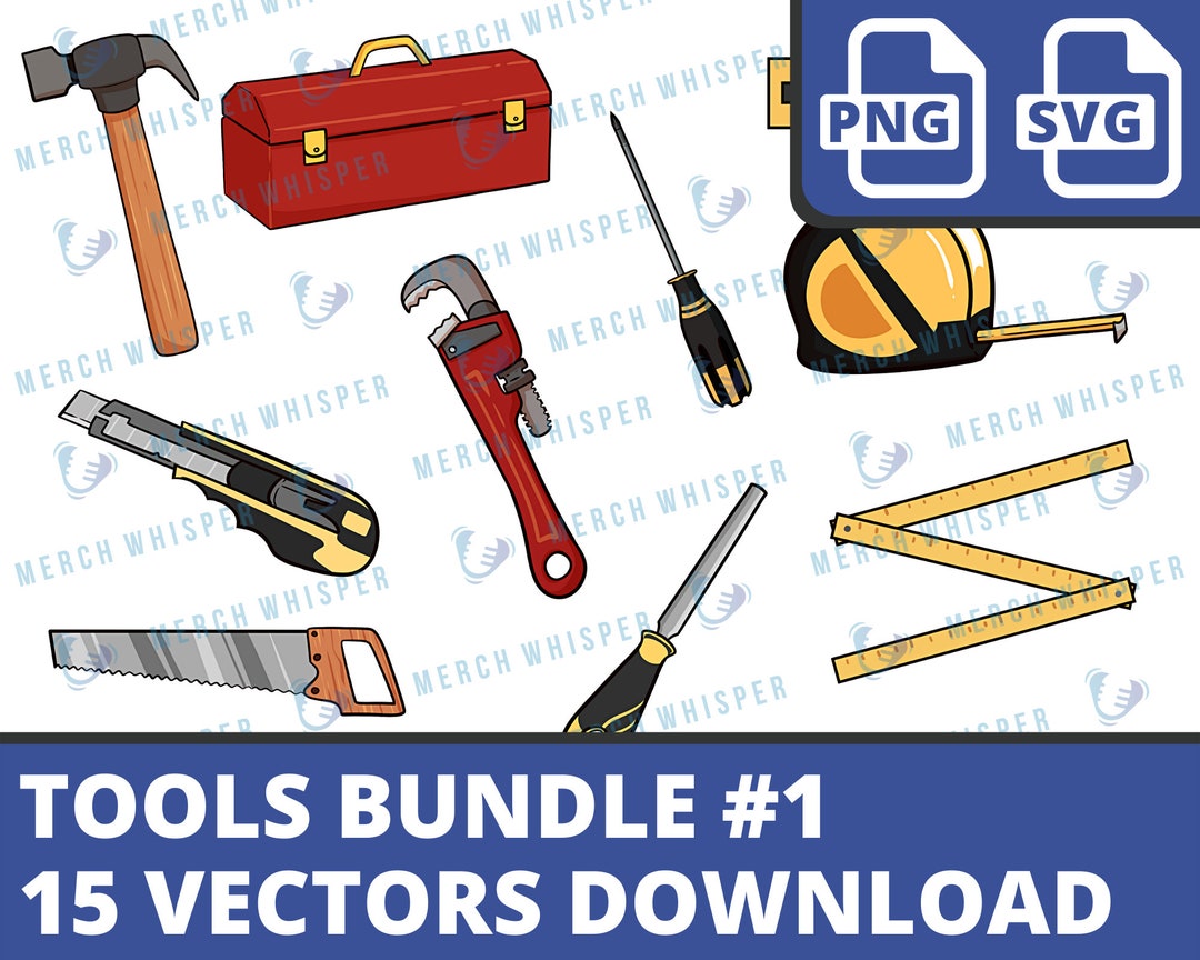 15 Mechanic SVG Tools Clip Art, Plumbing Sublimation Files for Shirts ...