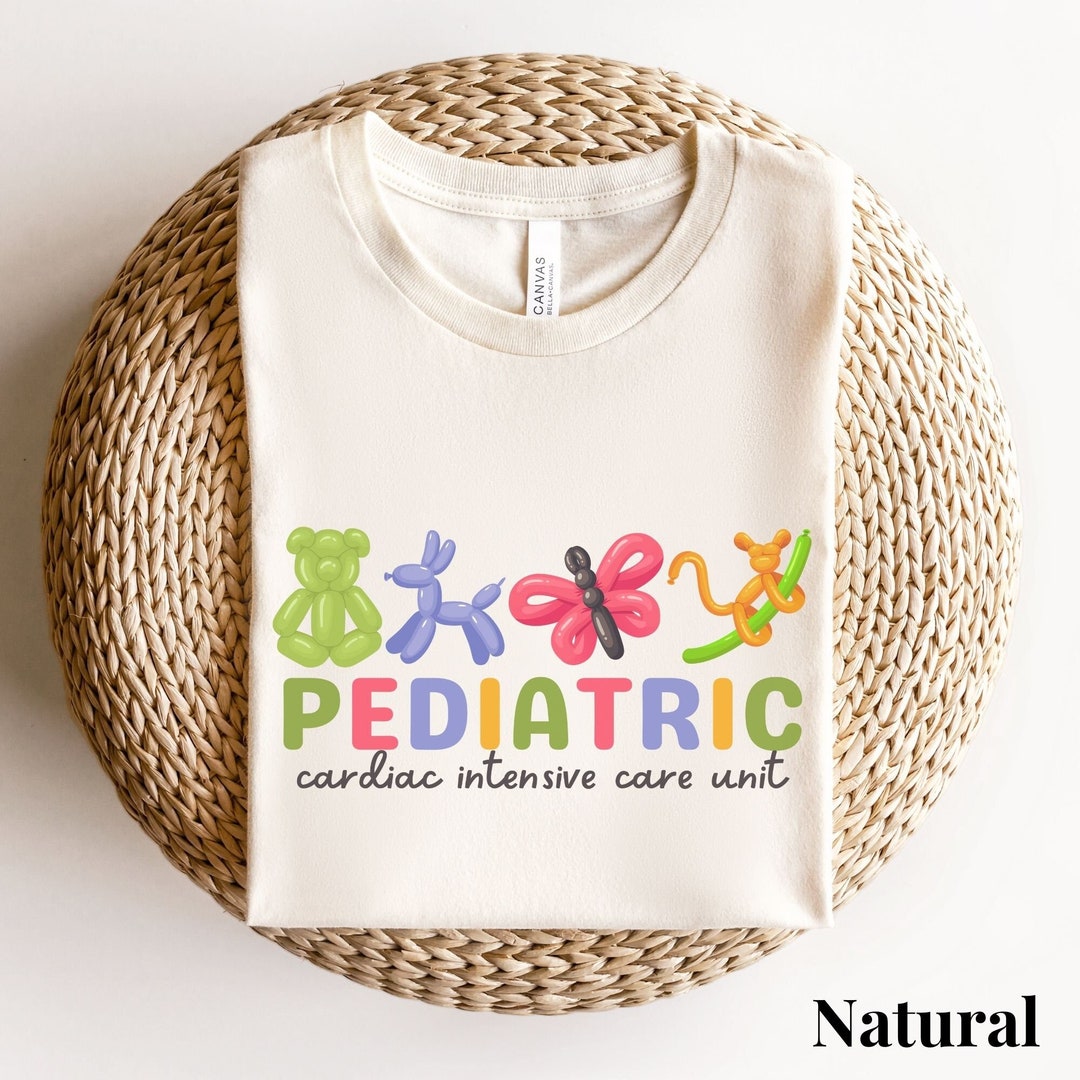 PCICU Nurse Shirt for Work, Peds Cardiac ICU Nurse Tshirt, Pediatric ...