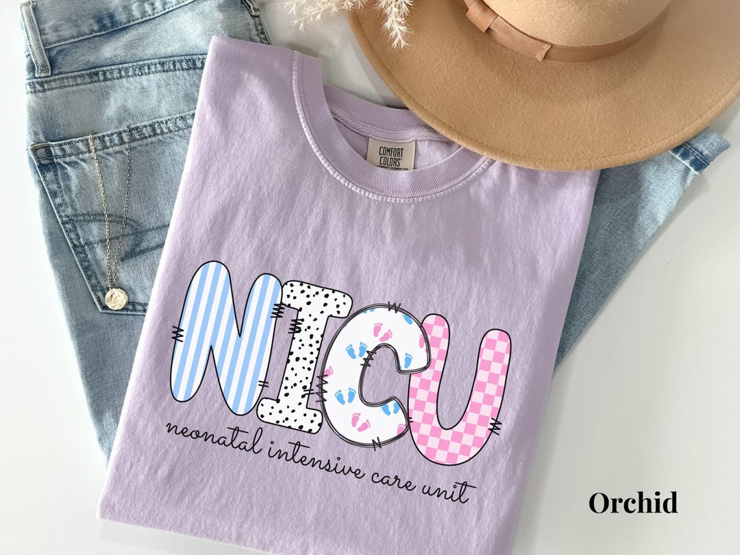 Comfort Colors NICU Shirt for Neonatal ICU Nurse, Baby Nurse Tshirt ...