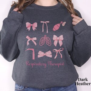Coquette Respiratory Therapist Sweatshirt, Girly RT Sweatshirt ...