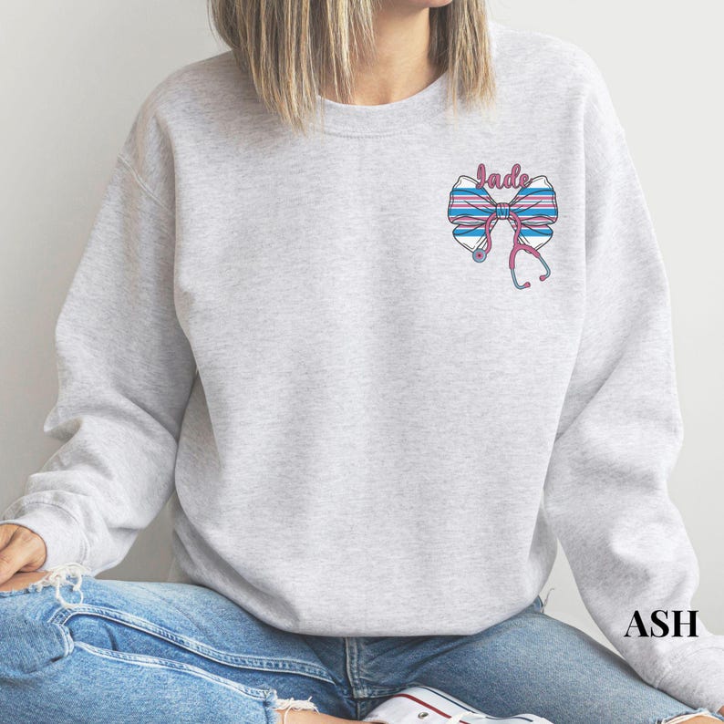 Personalized Labor and Delivery Nurse Sweatshirt, Custom Ob Nurse ...