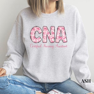 Coquette CNA Sweatshirt, Certified Nursing Assistant Sweatshirt, CNA ...