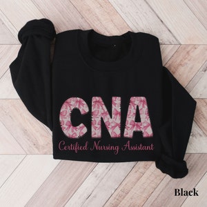 Coquette CNA Sweatshirt, Certified Nursing Assistant Sweatshirt, CNA ...