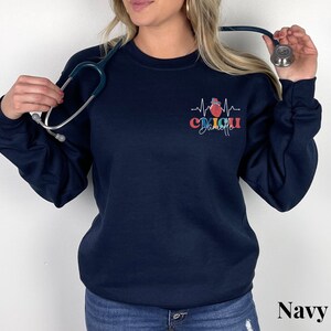 Personalized CVICU Nurse Crewneck Sweatshirt, Cardiovascular ICU Nurse ...