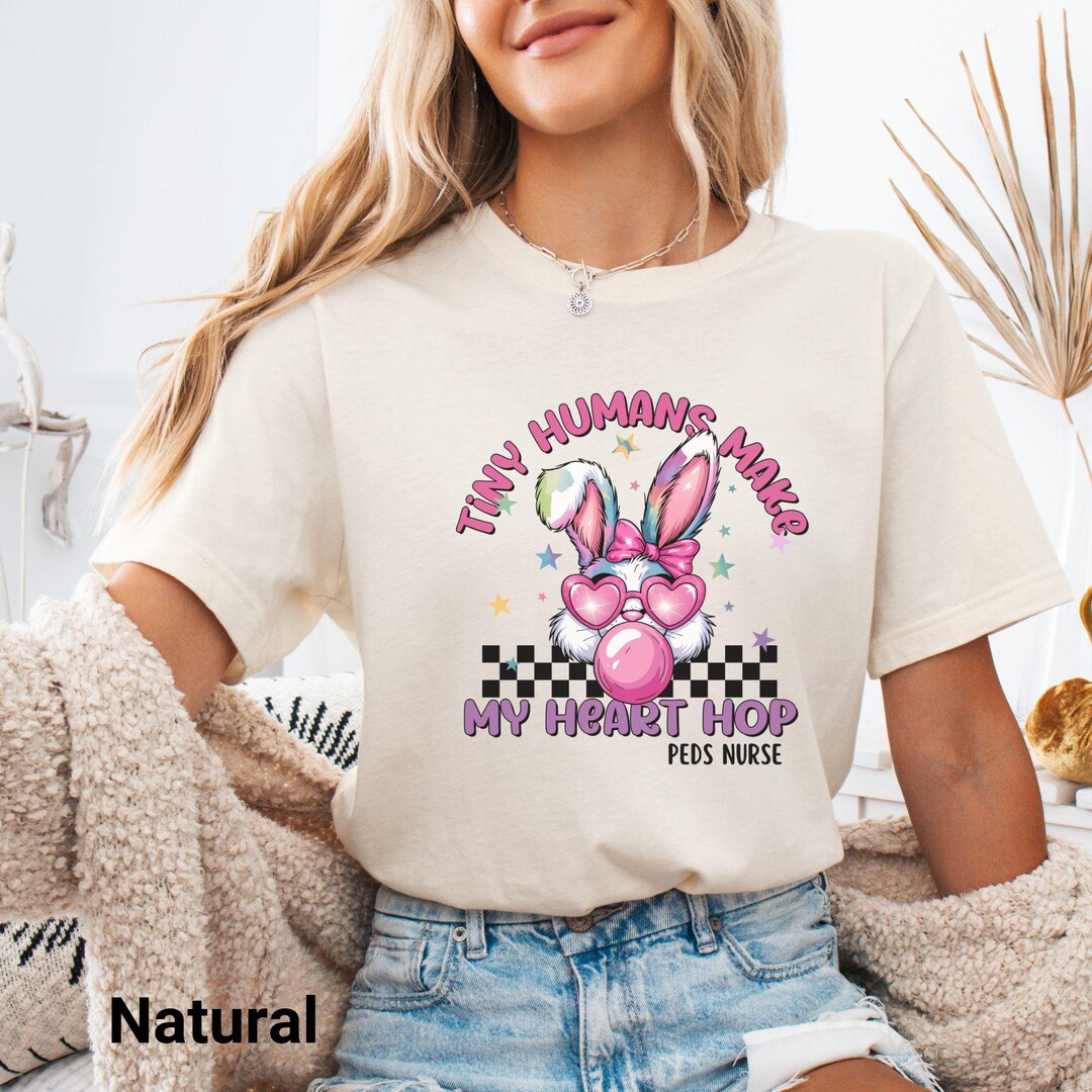 Pediatric Nurse Easter Shirt for Work, Peds Nurse Shirt, PICU Nurse ...