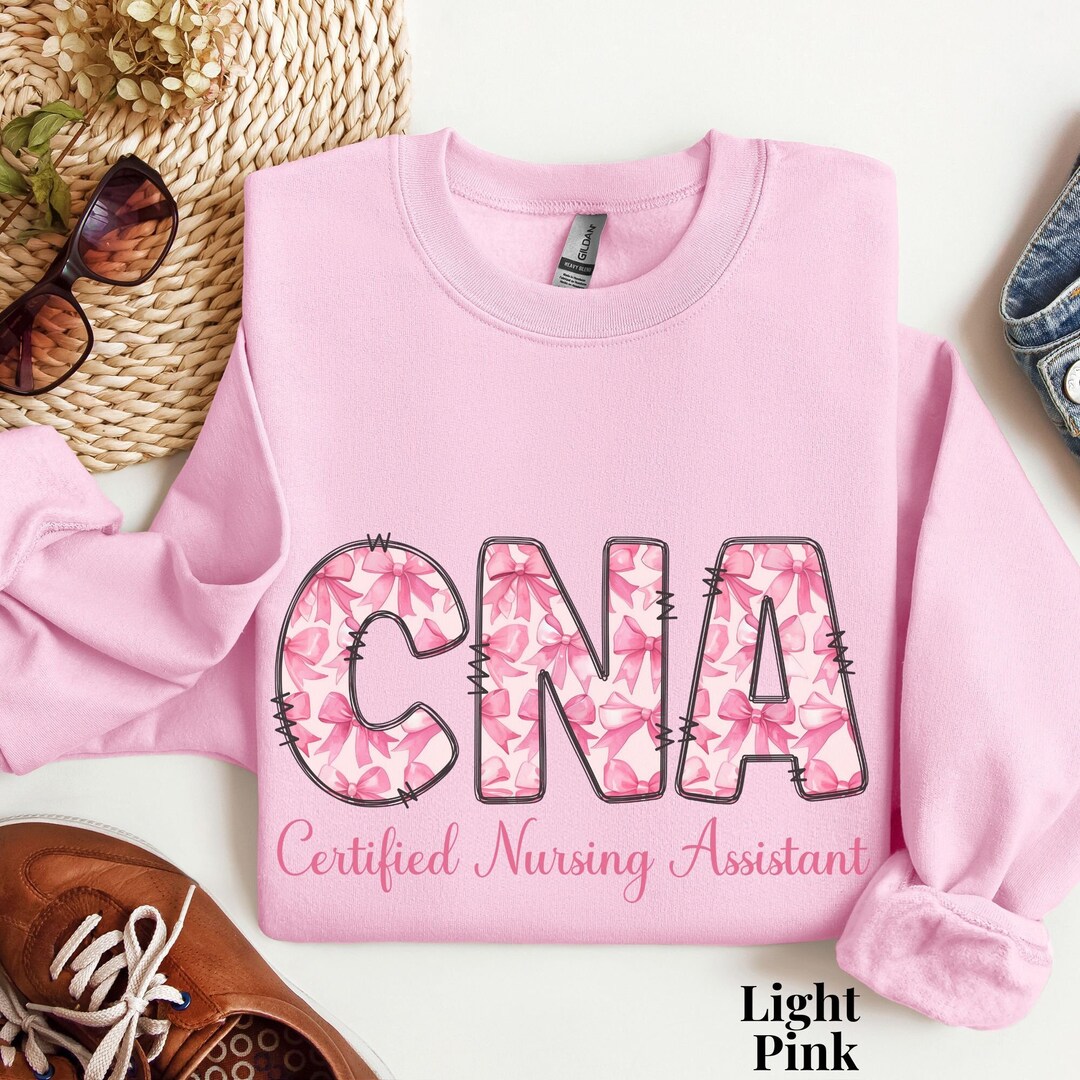 Coquette CNA Sweatshirt, Certified Nursing Assistant Sweatshirt, CNA ...