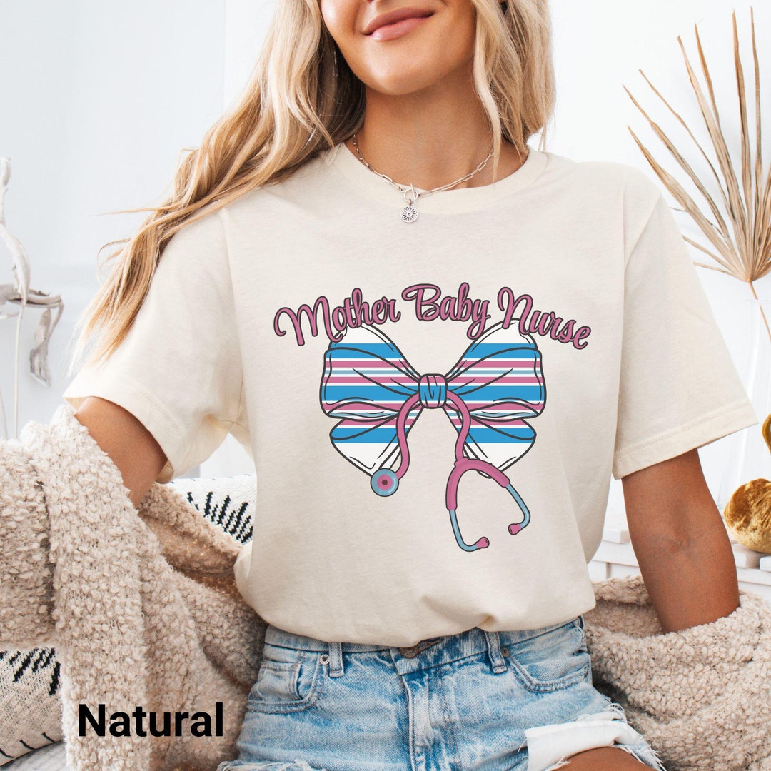 Mother Baby Nurse Shirt, Baby Blanket Nurse Tshirt, Postpartum Nurse T ...