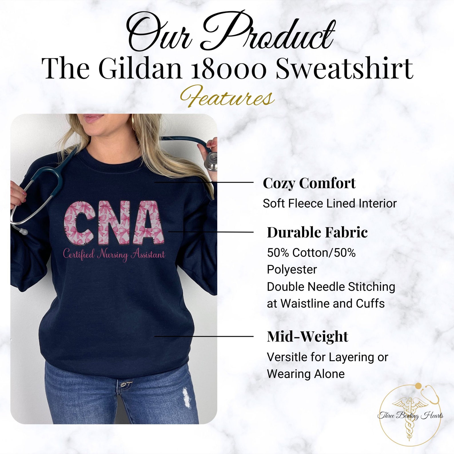 Coquette CNA Sweatshirt, Certified Nursing Assistant Sweatshirt, CNA ...