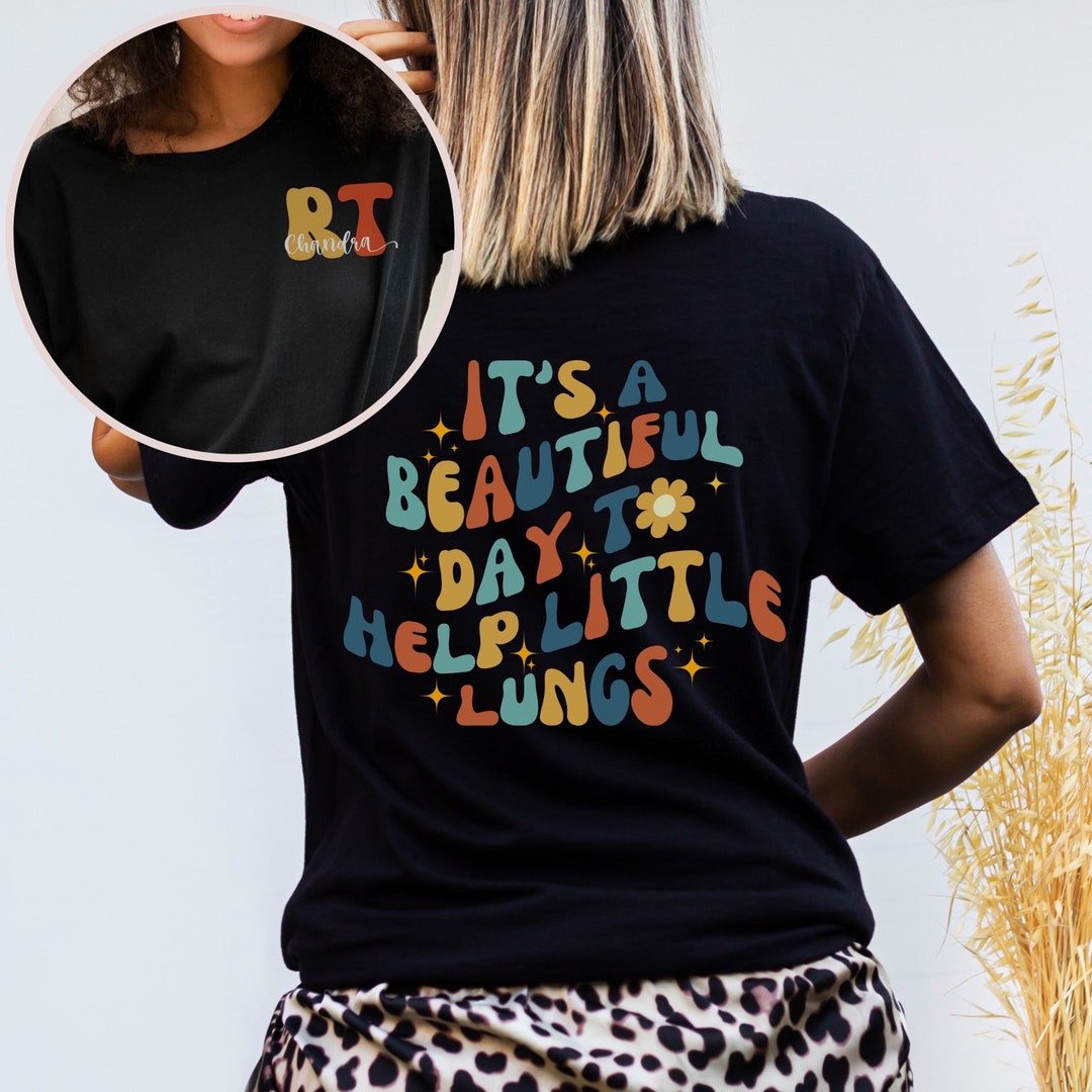 NICU RT Shirt for Work, Nicu Respiratory Therapist Tshirt, Retro PICU ...