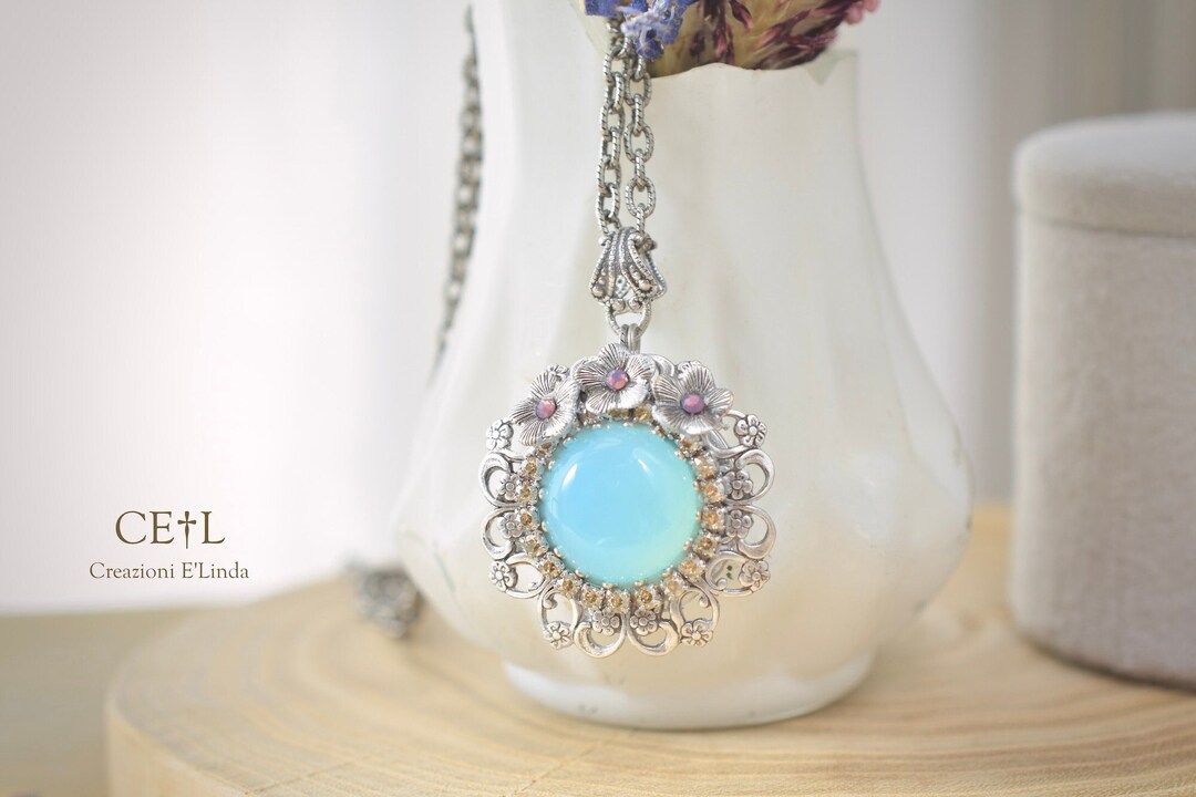 Antique Silver Locket Necklace With Photo Printing & Insert Service ...