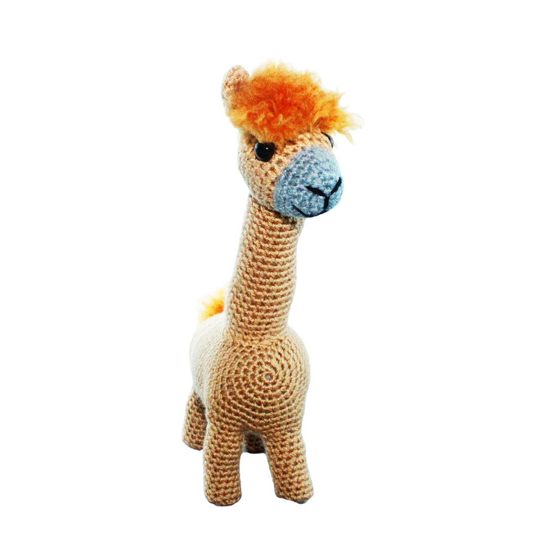 Digital Crochet Alpaca Pattern, Farmyard Animals, Simple Crochet Alpaca ...