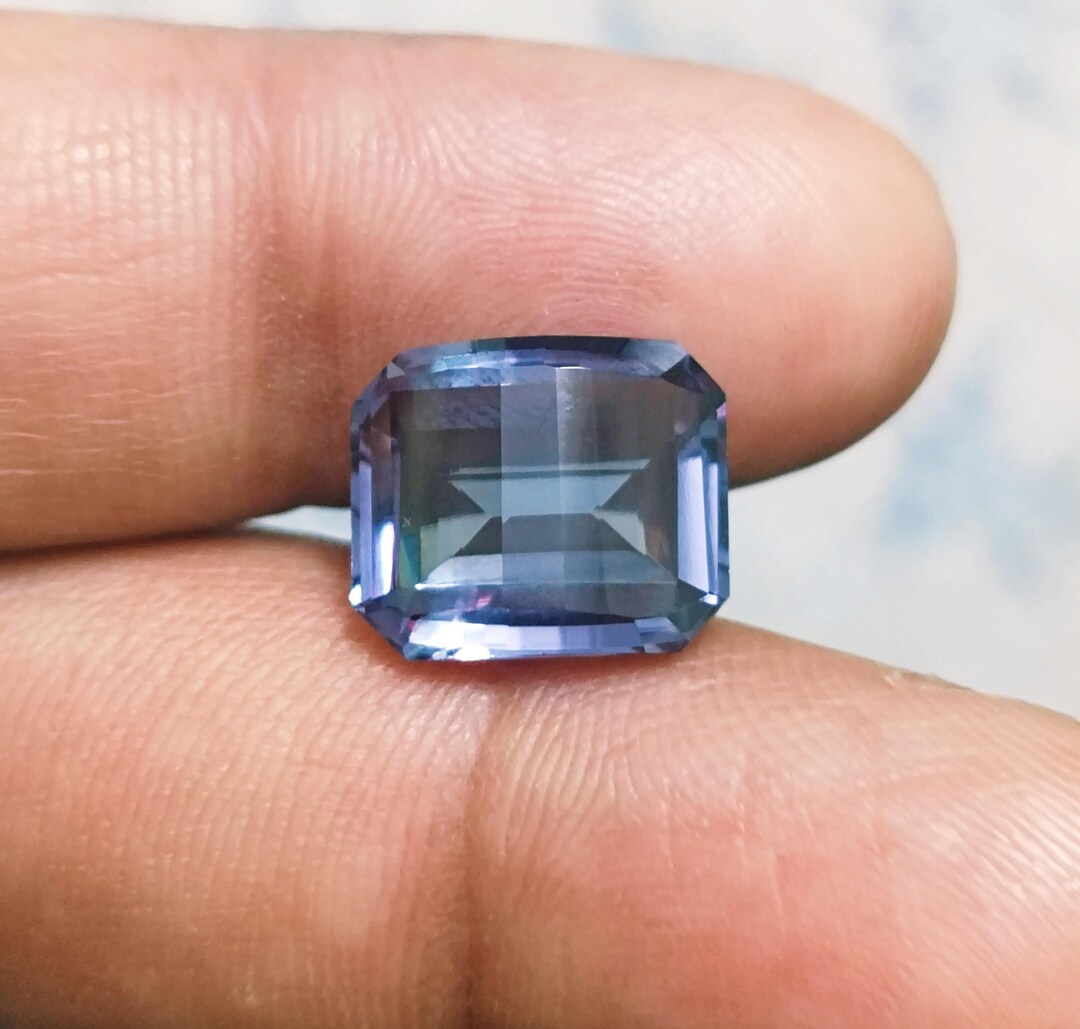 Lab Created Alexandrite Octagon Shape Ring Jewelry Loose Stone ...