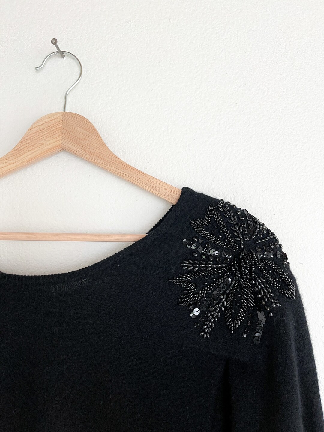 Vintage 80s/ 90s Black Sideffects Pullover Sweater With - Etsy