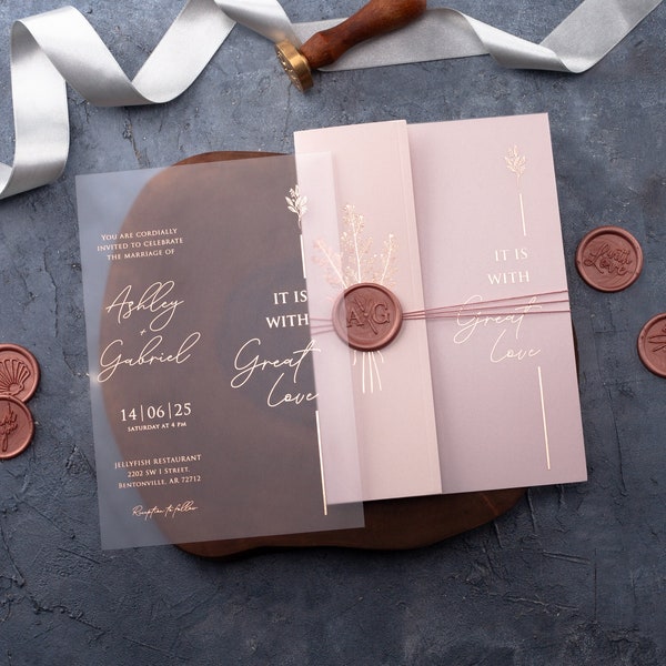 Acrylic Invitation - Etsy