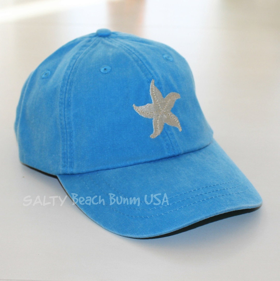 Starfish Hat, Salty Beach Bum USA, Wildlife Baseball Cap, Adams Hat ...