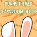 Bunny Themed Classroom Decor Bundle, Editable Classroom Decor, Easy and ...