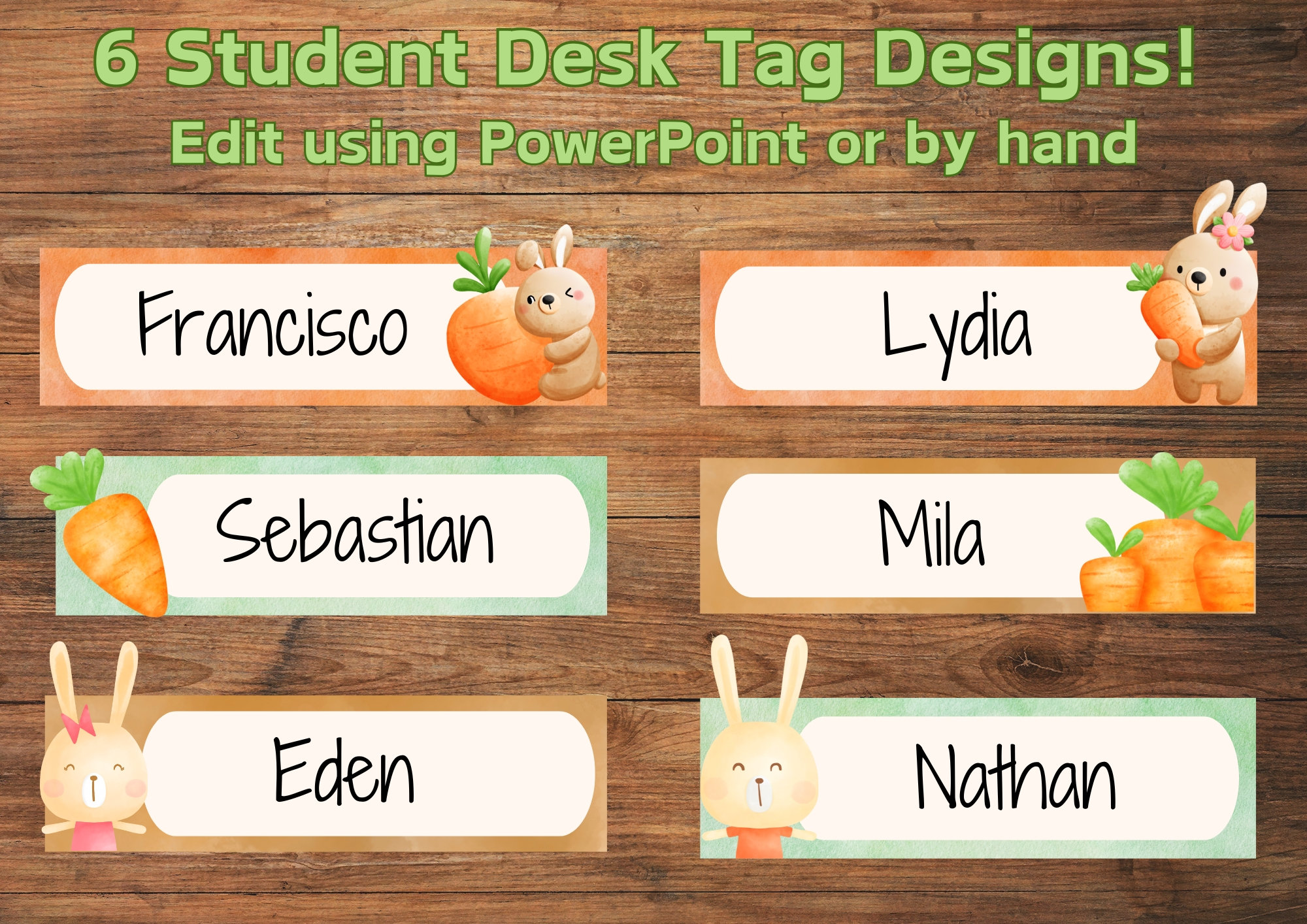 Bunny Themed Classroom Decor Bundle, Editable Classroom Decor, Easy and ...