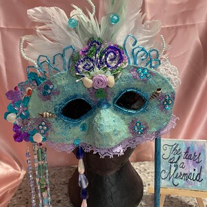 Tears of a Mermaid Masquerade Mask - Etsy
