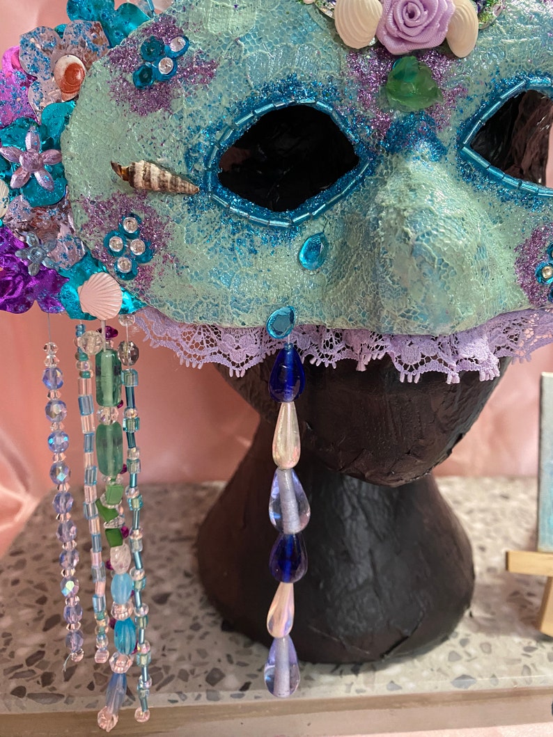 Tears of a Mermaid Masquerade Mask - Etsy