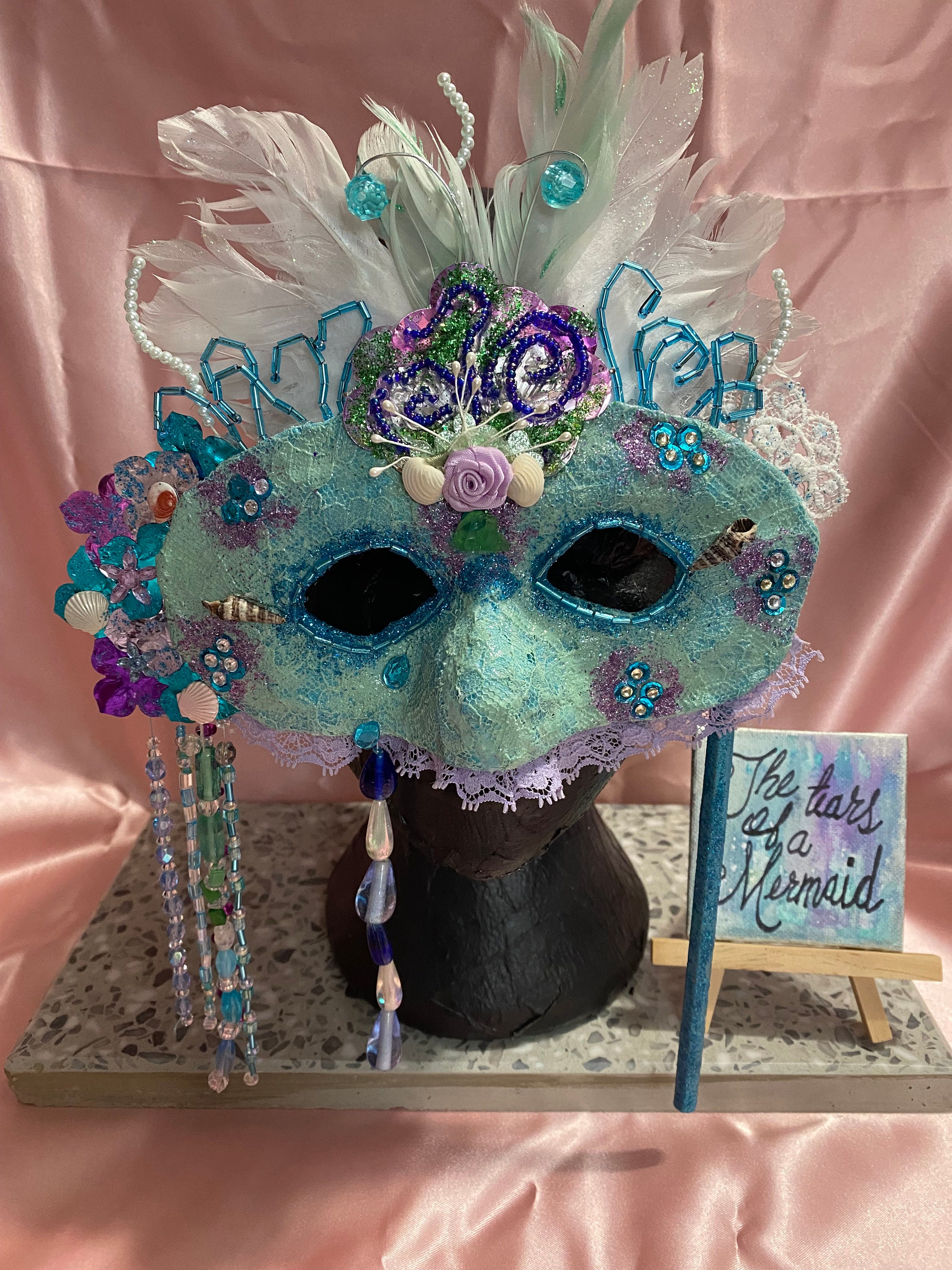 Tears of a Mermaid Masquerade Mask - Etsy