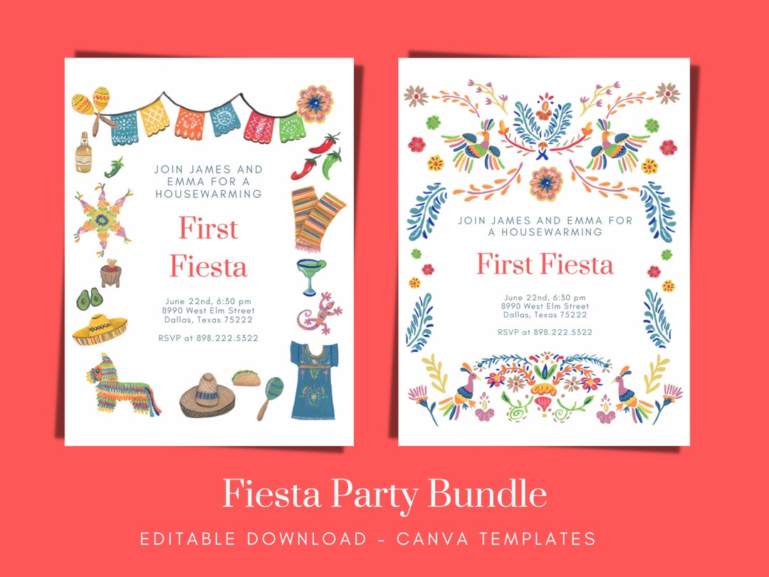 Printable Fiesta Party Bundle - Etsy