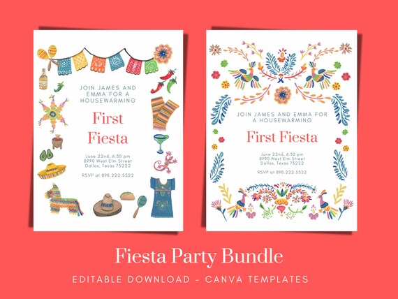 Printable Fiesta Party Bundle - Etsy