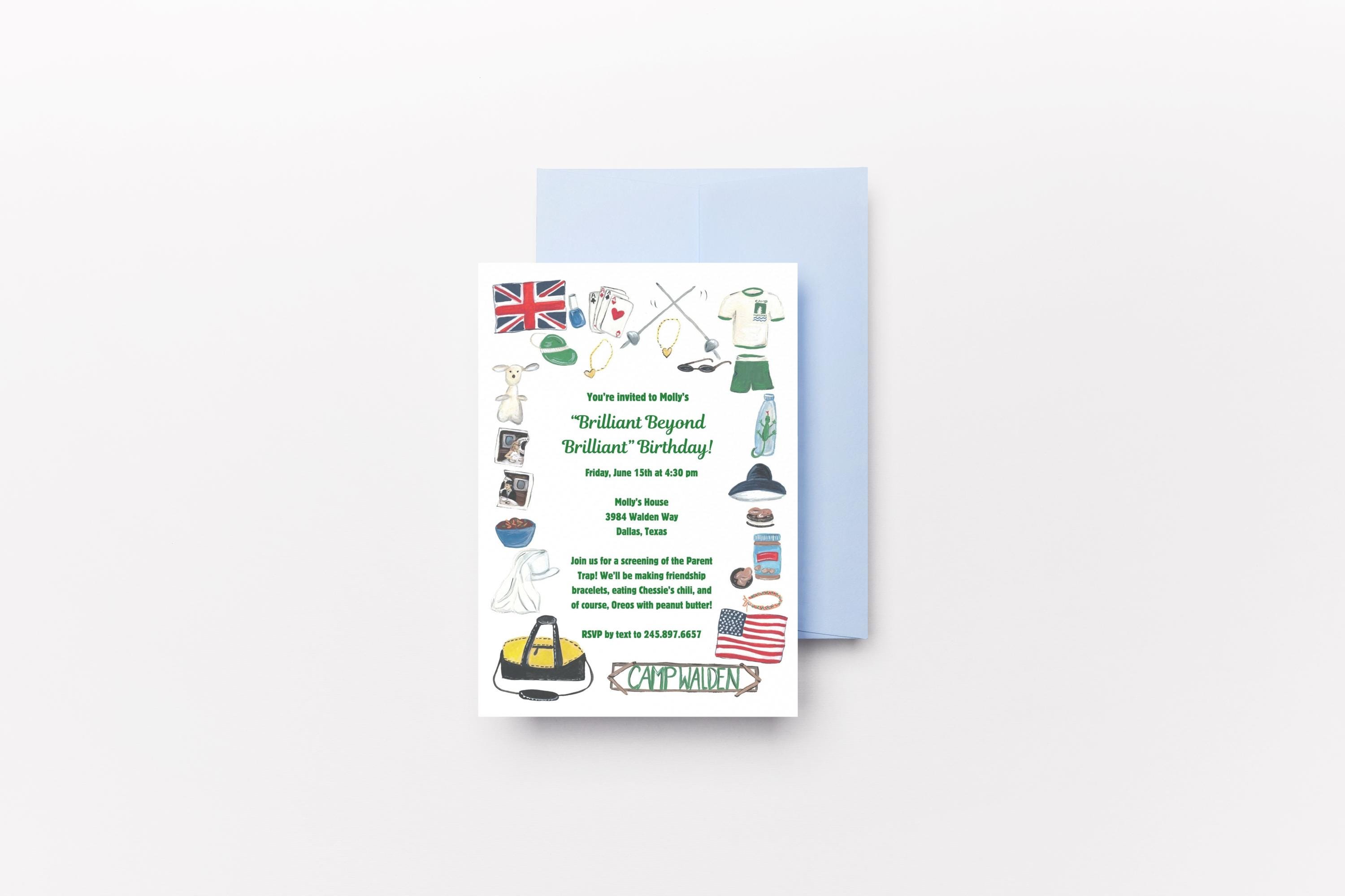 Parent Trap Party Invitation Bundle: Editable Canva Template (digital ...